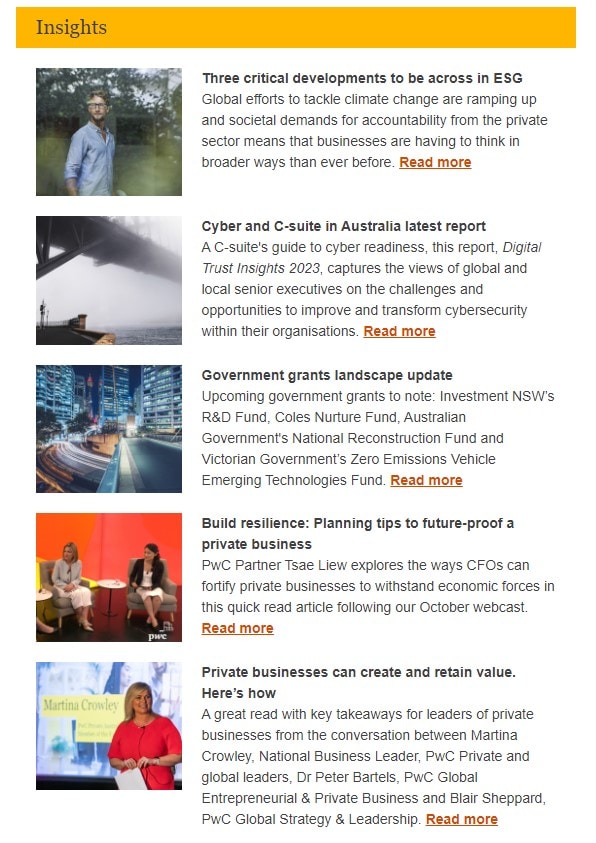 Private Business CFO Connect